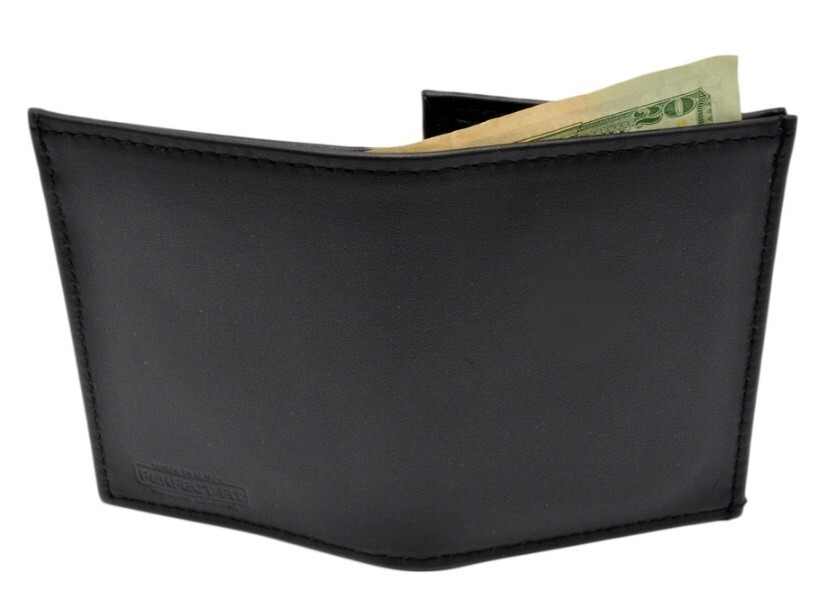 Perfect Fit Model 105 Leather Recessed Badge Wallet | eBay