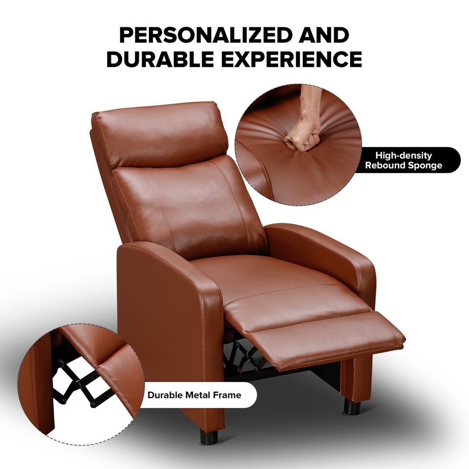 Recliners Lounge Comfortable Chairs For Adults Living Room Bedroom On ...