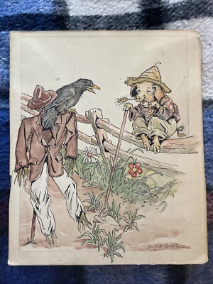 Antique Enos B. Comstock Signed Original Pen and Watercolor Drawing ...
