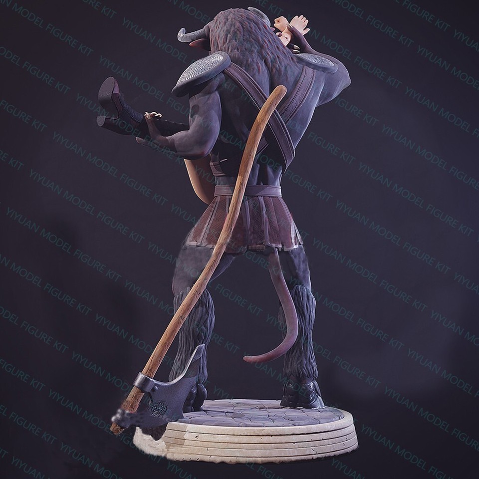 1/24 Scale Bullhead Monster And Girls Nsfw Resin Model Kit Uncolored ...