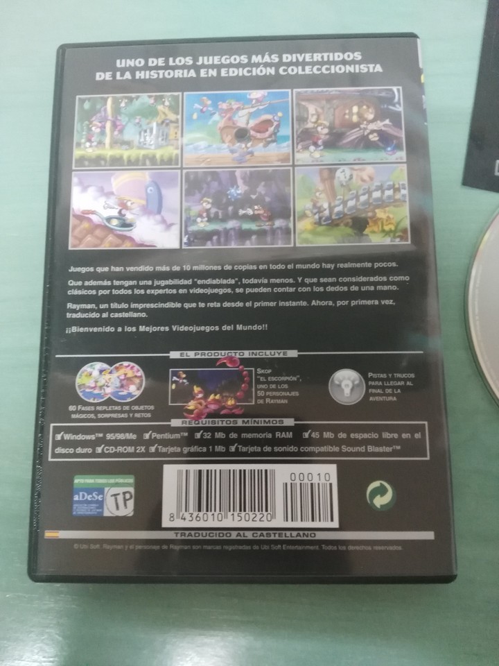 RAYMAN - JUEGO PC EDICION ESPAÑA CD-ROM UBISOFT MVM | eBay