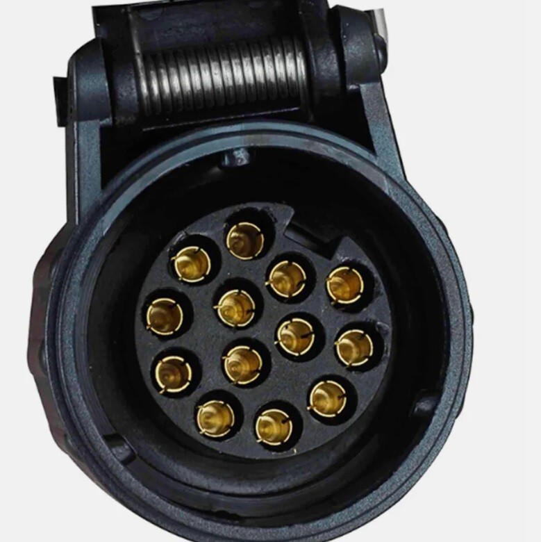 13 Pin Socket Euro Female Plug Trailer Caravan Lighting Connector ...