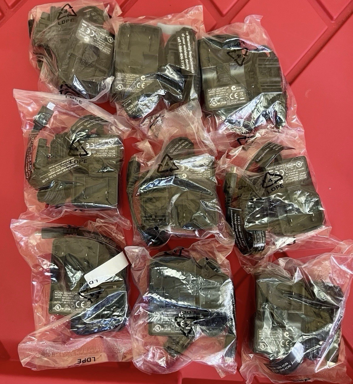 Lot Of 9 Mini USB AC/DC Adapter SSW-2053 Rapid Phone Chargers & 8 USB’s ...