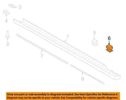 FORD OEM 13-23 Bronco Sport Exterior Trim-Rocker Molding Retainer ...