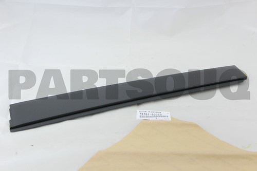 7576160050 Genuine Toyota MOULDING, REAR DOOR WINDOW FRAME, FRONT RH ...