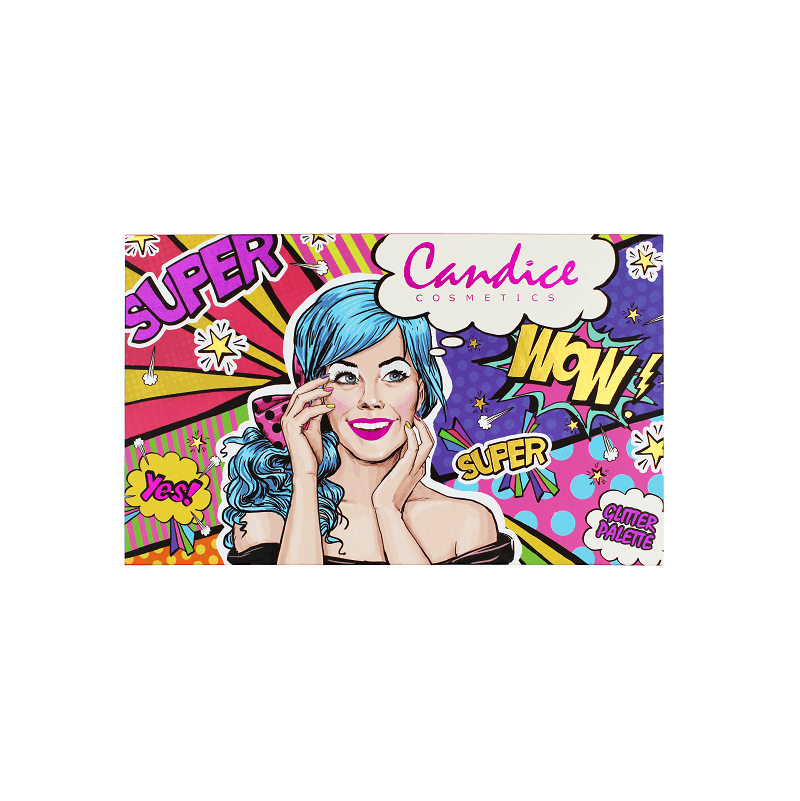 Candice Cosmetics Pressed Glitter Eyeshadow Palette 18 Colors for sale ...