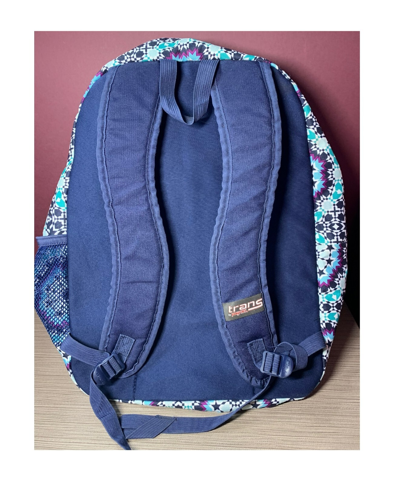 TRANS BACKPACK BLUE & TEAL COLORS MOONSHINE MOROCCAN RIAD BY JANSPORT ...