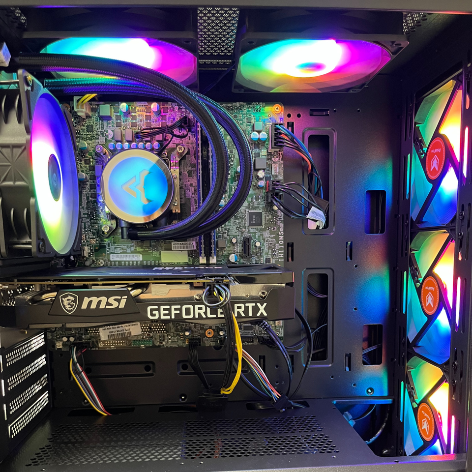 VSHENG Black USB3.0 Tempered Glass E-ATX Tower Gaming Computer Case w ...