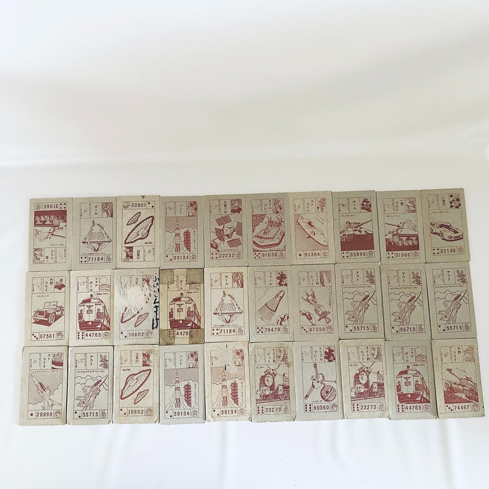 Vintage Japanese Menko Cards - 30 Pieces - Retro Collectible Set | eBay