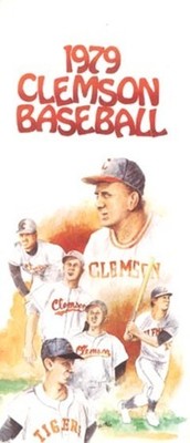 1979 CLEMSON BASEBALL MEDIA GUIDE W/COMMEMORATIVE BILL WILHELM CV ...