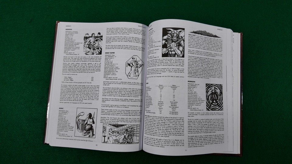 HARDCOVER 1E Monster Manual Advanced Dungeons & Dragons AD&D 1st ...