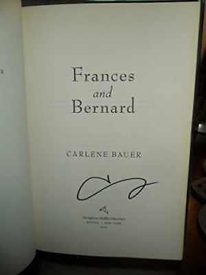 Frances and Bernard - Hardcover, by Bauer Carlene - Good 9780547858241 ...