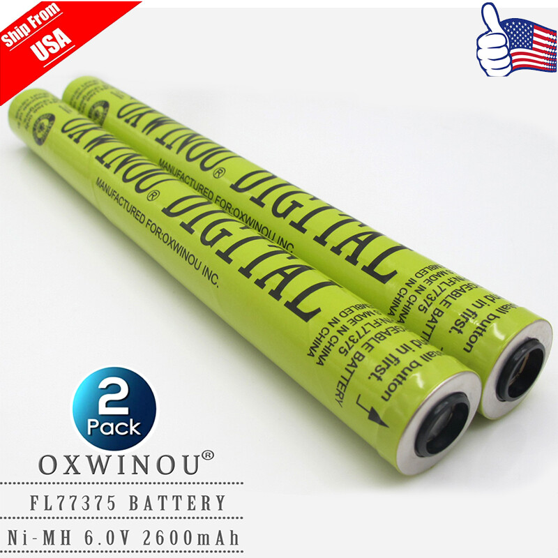 6V 2600mAh Rechargeable Flashlight Battery for Streamlight SL20X-LED ...