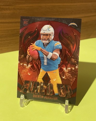 2023 Quentin Johnston /199 RC Panini Phoenix - Fired Up Fire & Ice ...