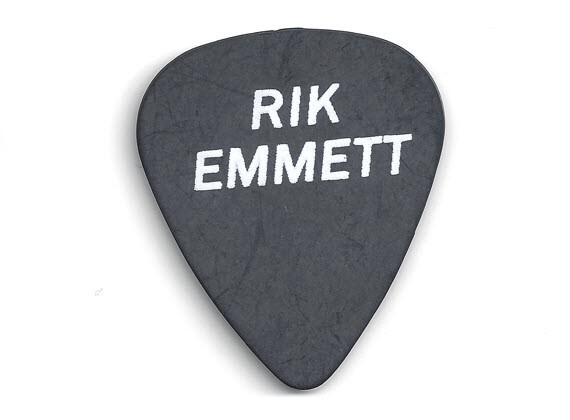 TRIUMPH Tour Guitar Pick RIK EMMETT Custom Concert Stage Plectrum Rare ...