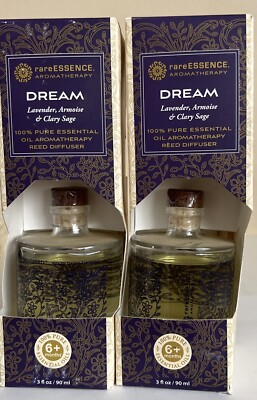 Lot Of 2 Rare Essence DREAM Aromatherapy Reed Diffuser 100% Essential ...