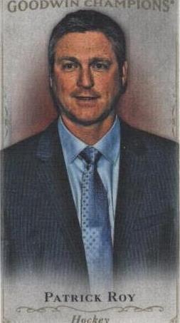 2016 Upper Deck Goodwin Champions - Patrick Roy #7 Canvas Minis for ...
