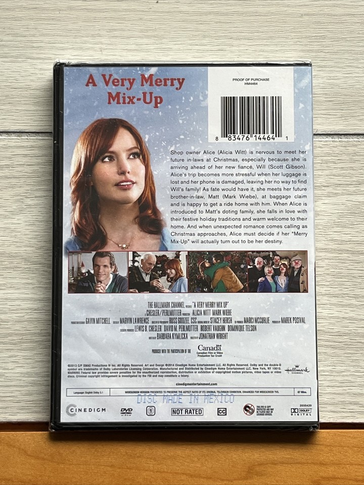 Very Merry Mix Up DVD Holiday Hallmark Collection New Sealed Christmas ...