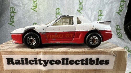 1987 MATCHBOX SUPERFAST #2 MB2 RED & WHITE PONTIAC FIERO | eBay
