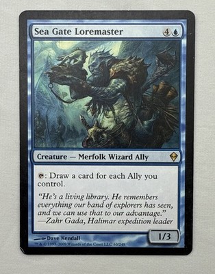 Sea Gate Loremaster x1 MTG Zendikar 1x Magic Good Moderate Play MP | eBay