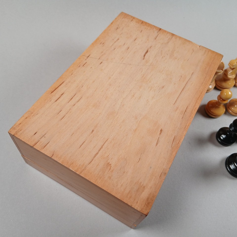 Wooden Chess Set Pieces and Box | eBay