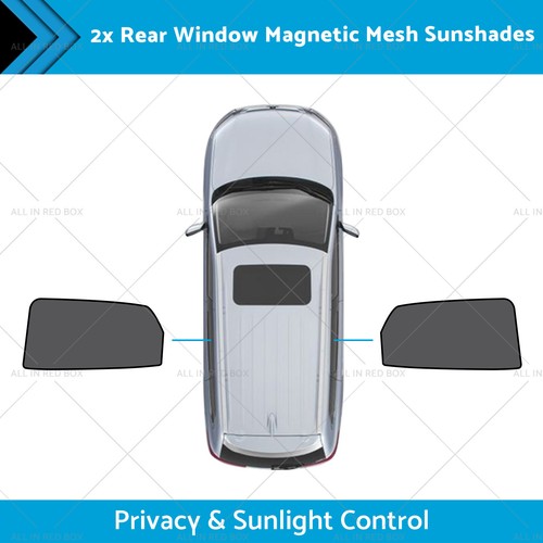 2x Rear Window Magnetic Mesh Sunshades Suitable for Kia Sportage 2021 ...