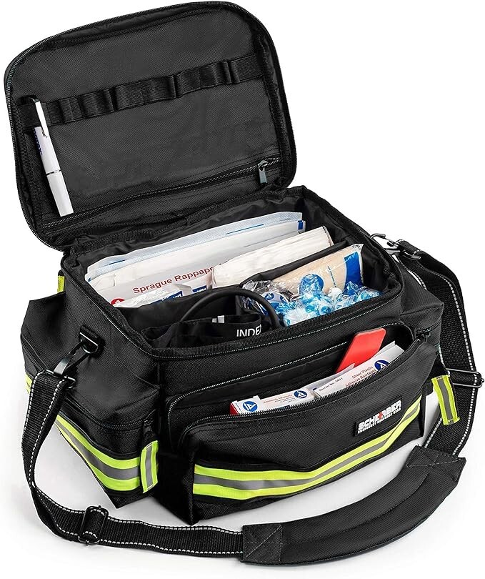 First Responder Bag | Fully-Stocked Professional Essentials EMT/EMS ...
