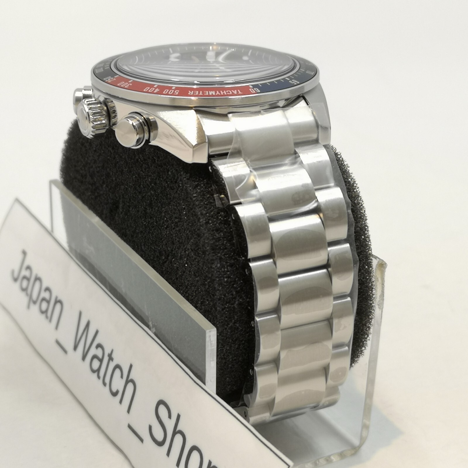 SEIKO PROSPEX SPEEDTIMER SBDL097 Pepsi Red Blue Chronograph Men Watch ...