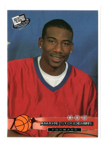 2002 Press Pass Amare Stoudemire #26 RC Draft Rookie Pheonix Suns NBA ...