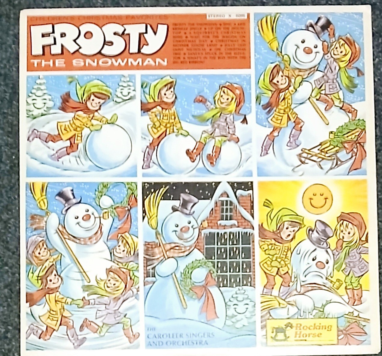 Frosty The Snowman : Rocking Horse Records, 12" Vinyl LP 1966 Holiday ...