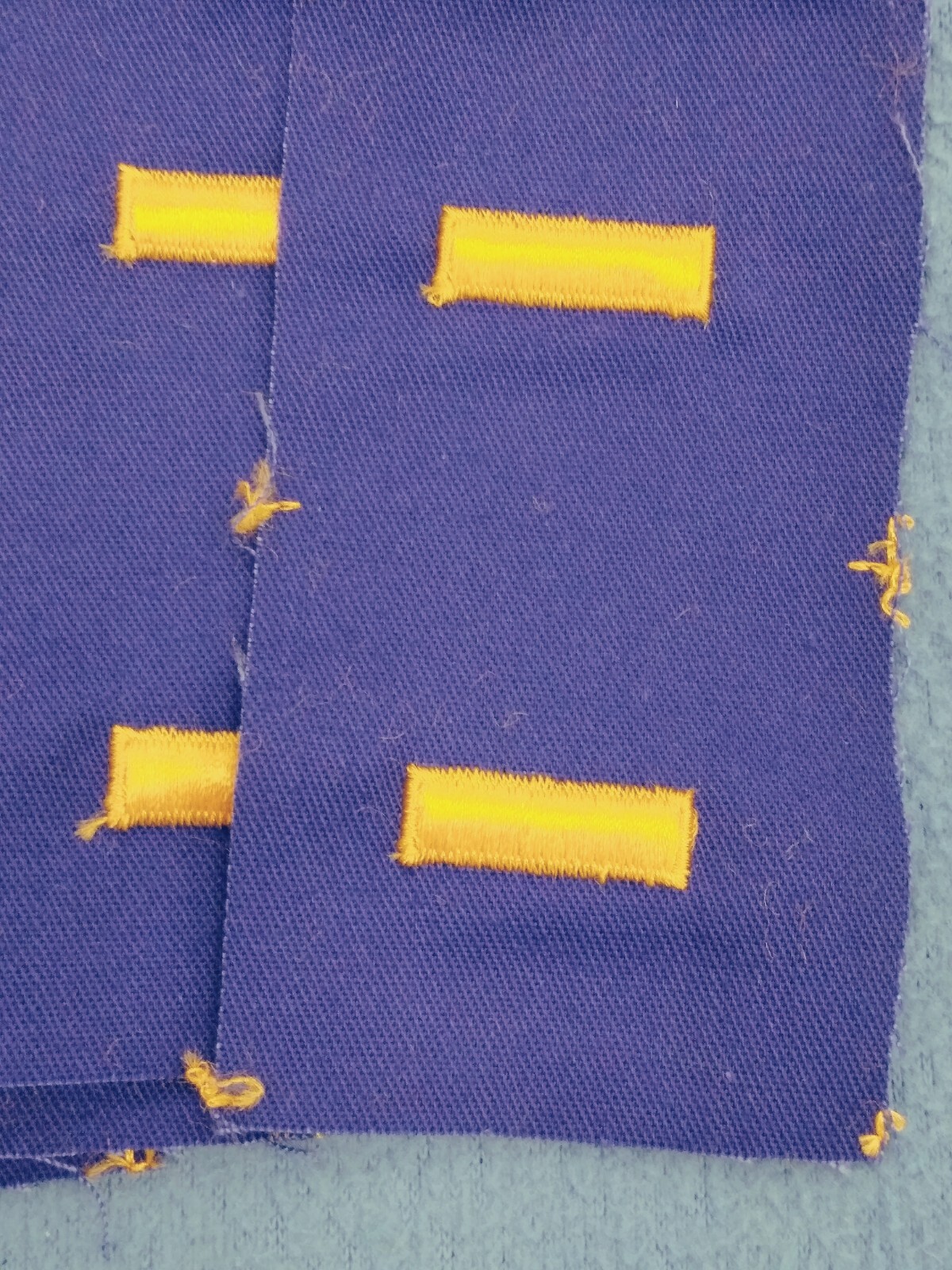 LOT OF 12 PAIRS - US AIR FORCE 2nd LIEUTENANT BLUE RANK PATCHES - NEW ...