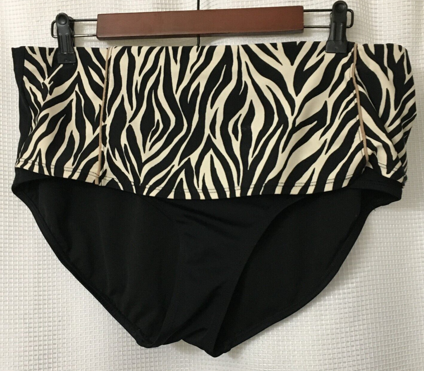Jaclyn Smith Swim Bikini Bottom Size 14Leopard Black … - Gem