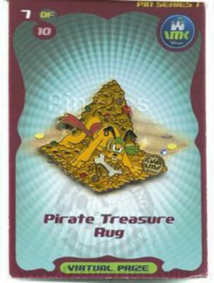 Disney Pin 50523 Pluto's Treasure Virtual Magic Kingdom VMK Card Pirate ...