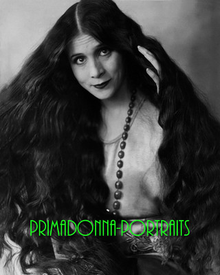 OLIVE ANN ALCORN 8X10 Lab Photo B&W SEXY Long Hair, Stunning Smile ...