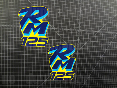 1990 suzuki RM125 graphics RM 125 decals shroud stickers 90 ...