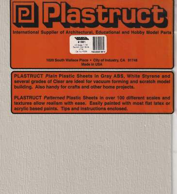 Plastruct HO Patterned Sheets Stone Random Coursed Stone .020 x 7 x ...