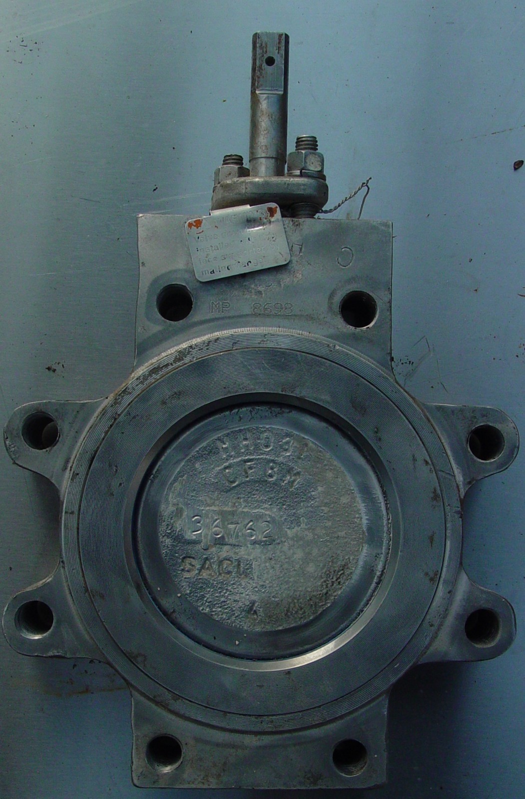 Tufline Xomox 4" 150# Butterfly Wafer Valve Stainless Steel SS CF8M ...