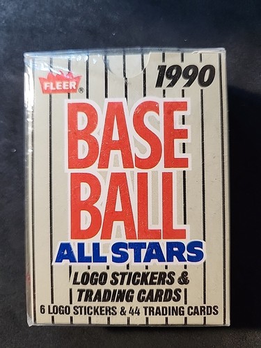 1990 Fleer Baseball All Stars Logo Stickers And Trading Cards. Sealed ...