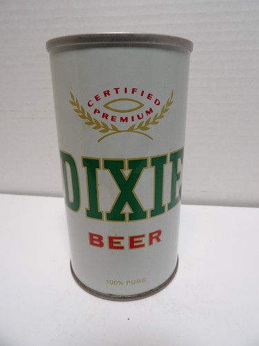 DIXIE 100% PURE STRAIGHT STEEL PULL TAB BEER CAN #58-39 NO SIGNATURE | eBay