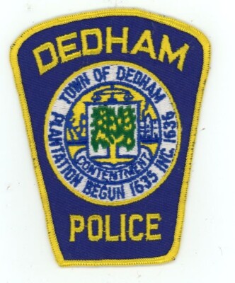 MASSACHUSETTS MA DEDHAM POLICE NICE SHOULDER PATCH SHERIFF | eBay