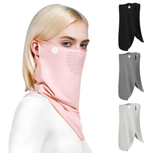 Ultraviolet-proof Sunscreen Mask Nylon Half Face Mask Bandana Headband ...