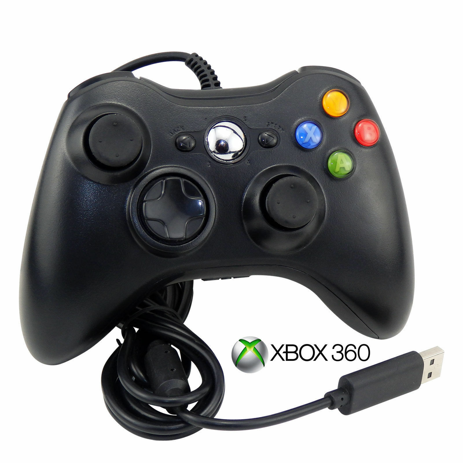 UK Brand New Xbox 360 Controller USB Wired Game Pad For Microsoft Xbox ...