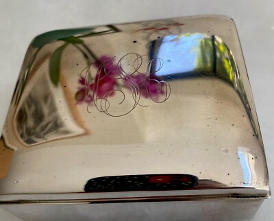 Old Sterling Silver Dresser-Jewelry-Trinket Box by Poole 14 Wood Lined ...