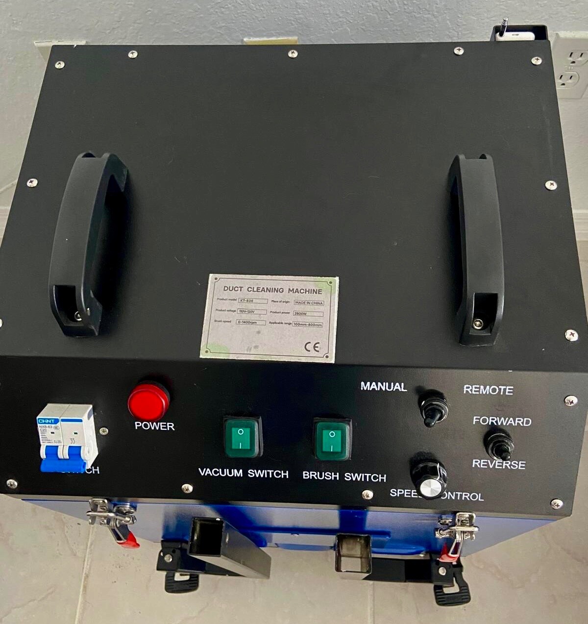 KT-836 Duct Cleaning Machine is specially used for air duct cleaning ...