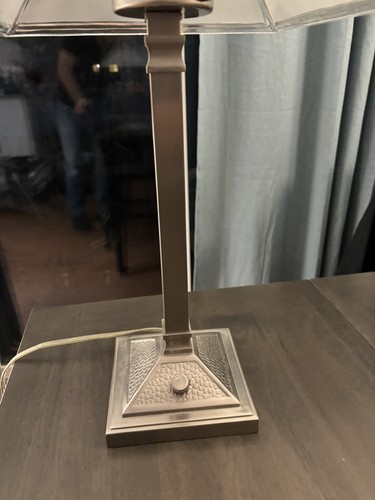 Pasquale Miranda Feiss Frosted Shade Metal Lamp Art Deco Industrial ...