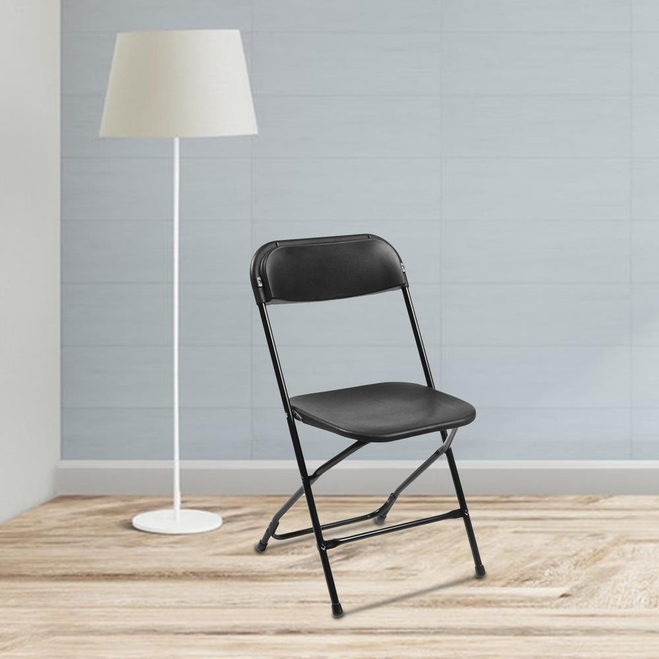 (5 to 25 PACK) Folding Plastic Stackable Chairs for Home Office Wedding ...