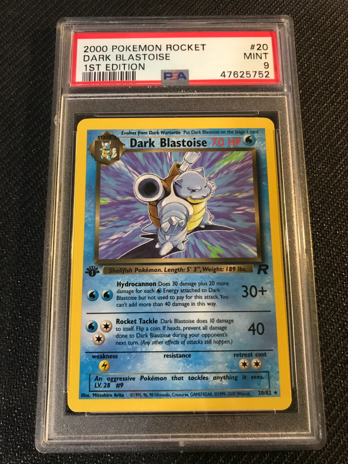 Dark Blastoise 9 Current Market Value | Japanese Rocket Gang