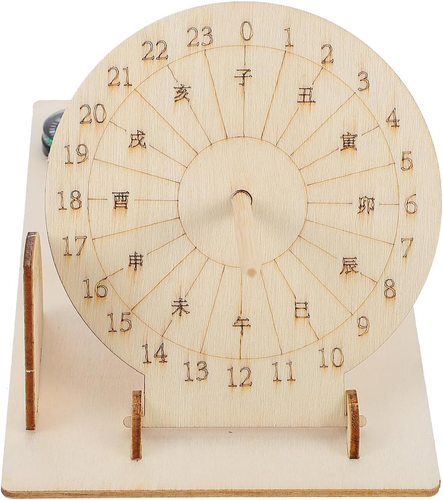 DIY Sundial Clock Kit Educational Wooden Scientific Model for Kids ...