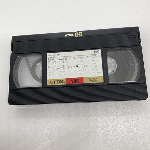 AEW All Elite Wrestling VHS Tape TBS Dynamite Collision 2025 2026 | eBay