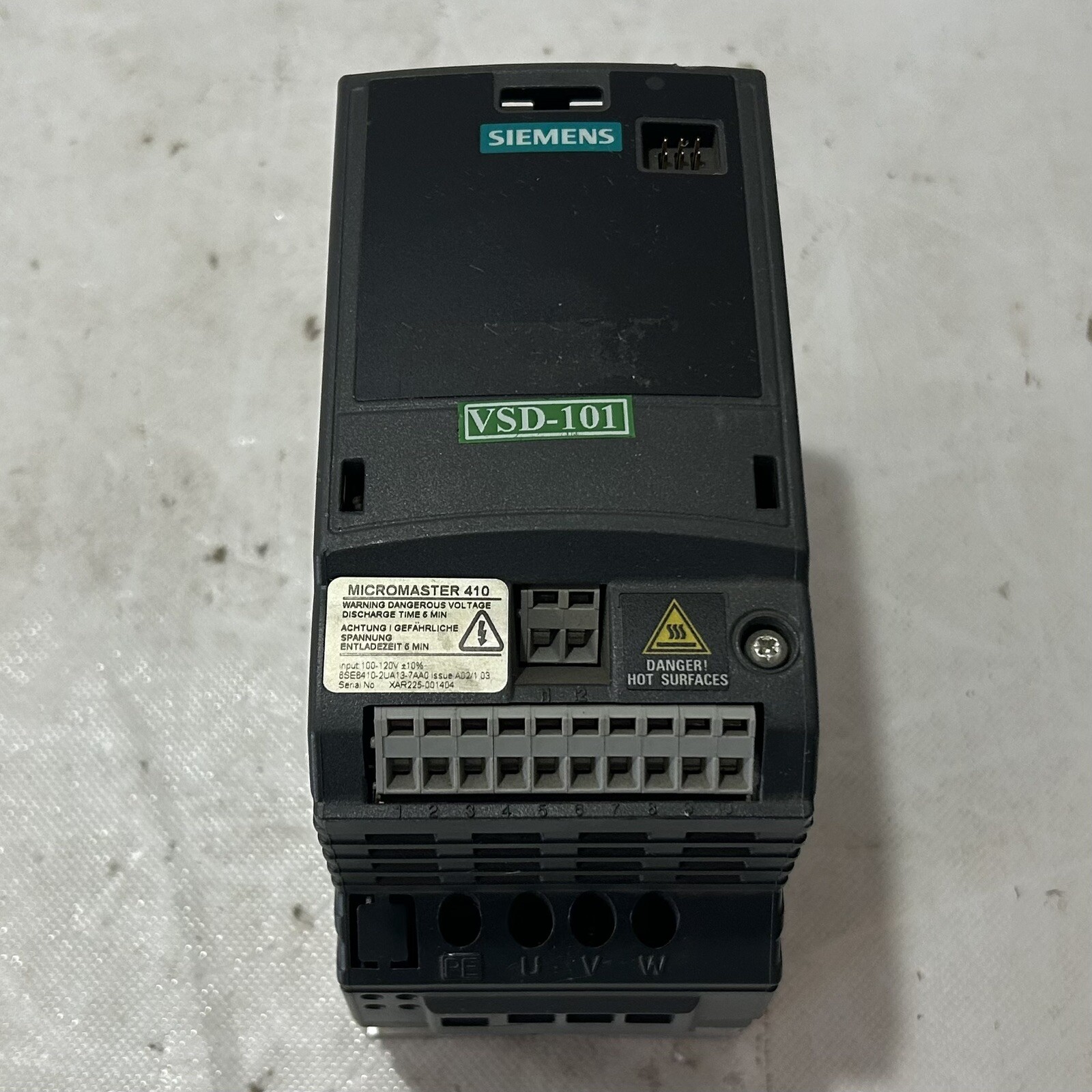 Siemens Micromaster 410 6SE6410-2UA13-7AA0 Variable Speed Drive | eBay